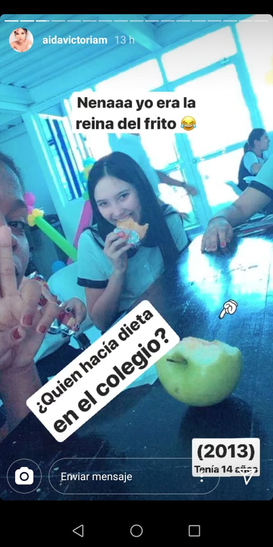 Aida Victoria revela fotos escolares, cuando “tenía más cola un gato ...