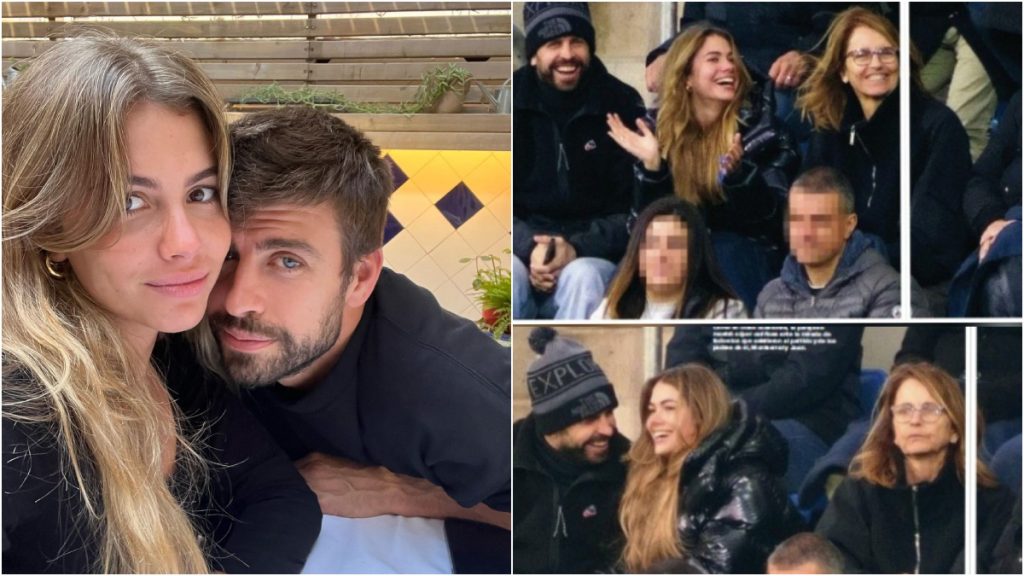 Piqué y Clara Chía se dieron primer beso en público