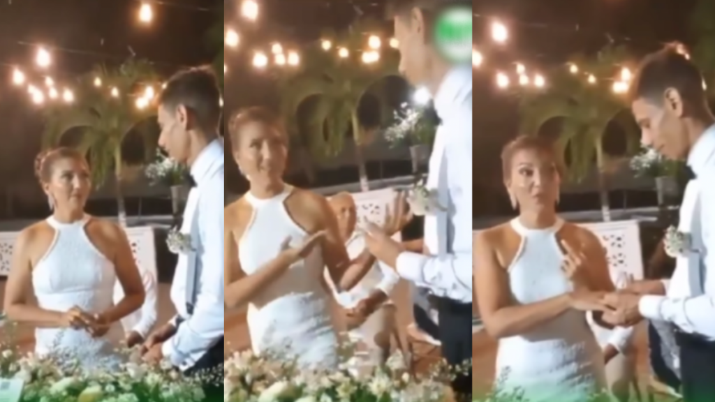 Viral: en plena boda, mujer dijo que no quería casarse; el novio le ‘arrancó’ el anillo