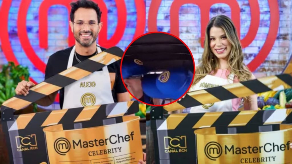 Beso entre Alejandro Estrada y Dominica Duque en 'MasterChef'