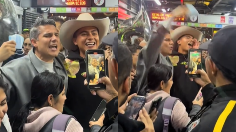 Pipe Bueno y Nico Hernández sorprendieron a pasajeros de TransMilenio con ‘concierto’ gratis